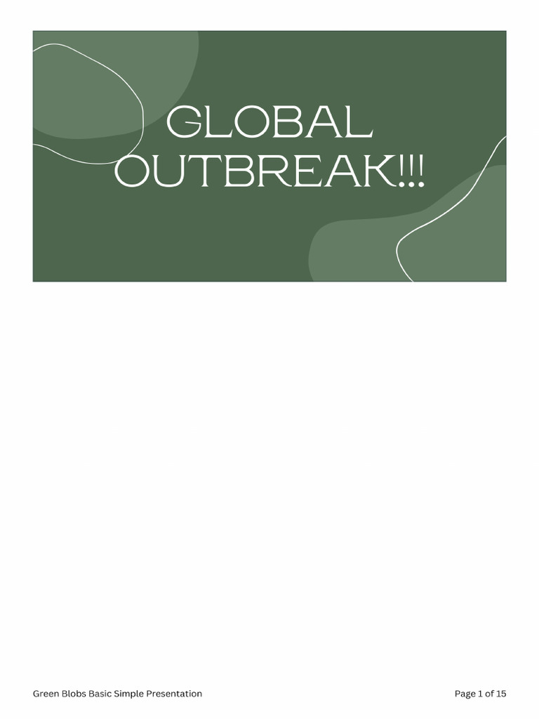 Green Blobs Basic Simple Presentation | PDF