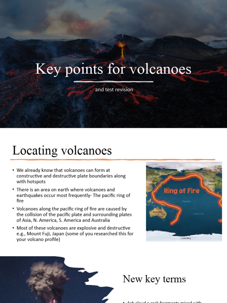 Key Points on Volcanoes and Eruptions | PDF | Science & Mathematics