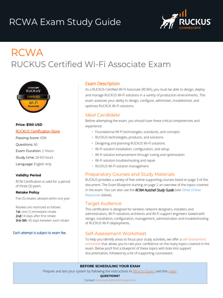 2024 Rcwa Exam Study Guide - 2 | PDF | Wi Fi | Ieee 802.11
