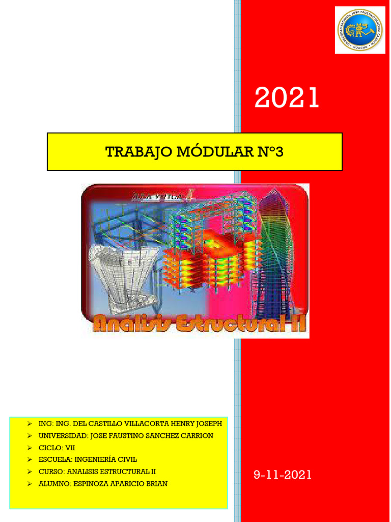 Informe - Examen Modulo 3-Espinoza Aparicio Brian | PDF | Acero | Braguero