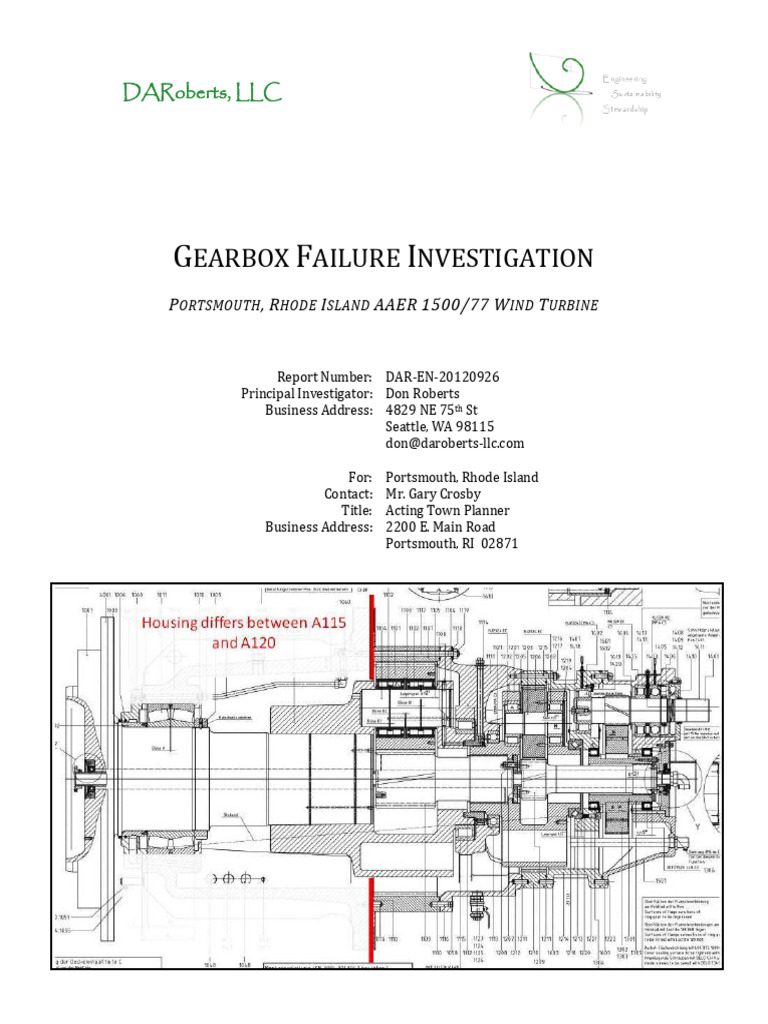Gearbox Failure Investigation | PDF | Turbine | Mechanical Engineering