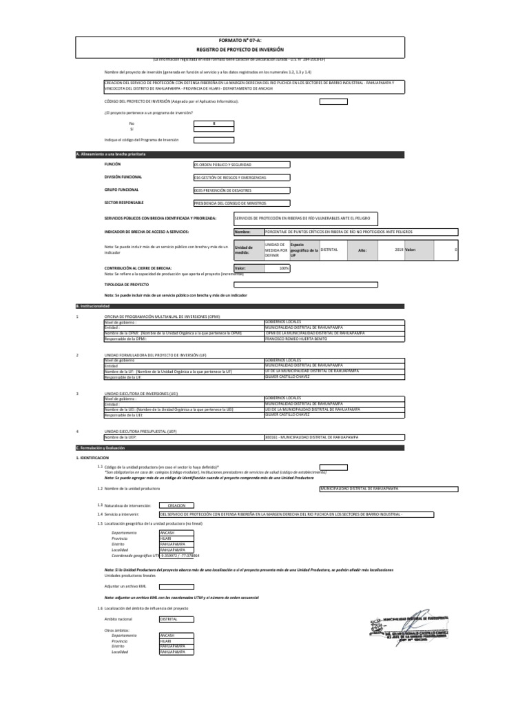 Formato 7a Ejemplo 2 Creación | PDF | Asociación público-privada | Economias