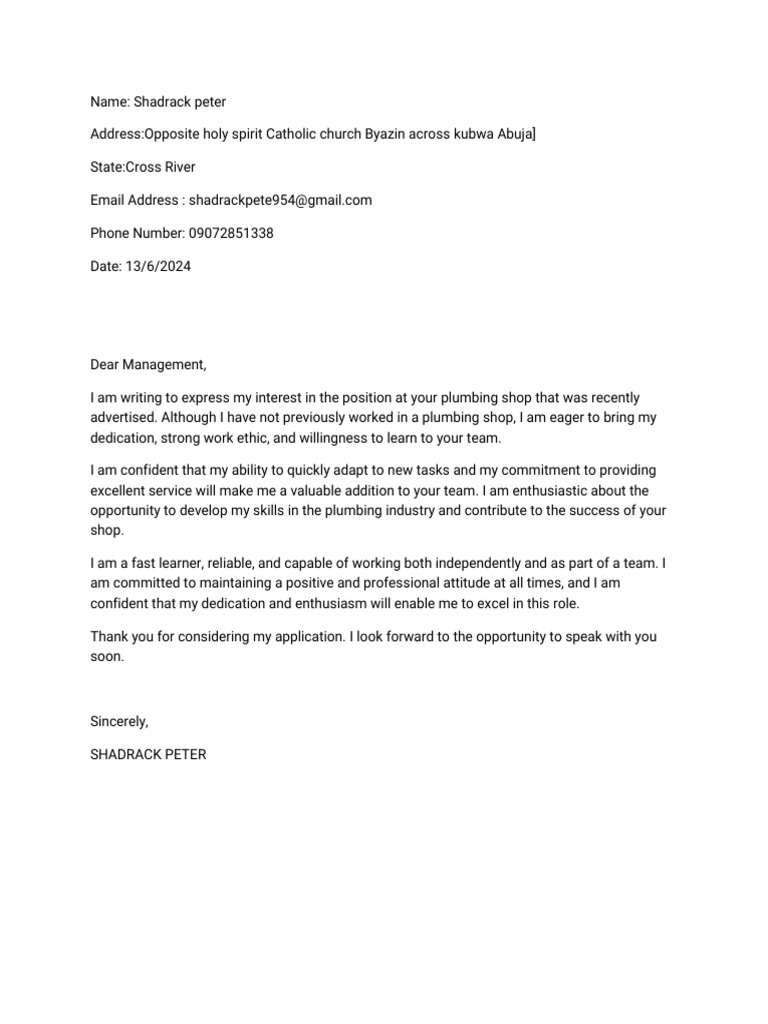 Name - Shadrack-WPS Office | PDF