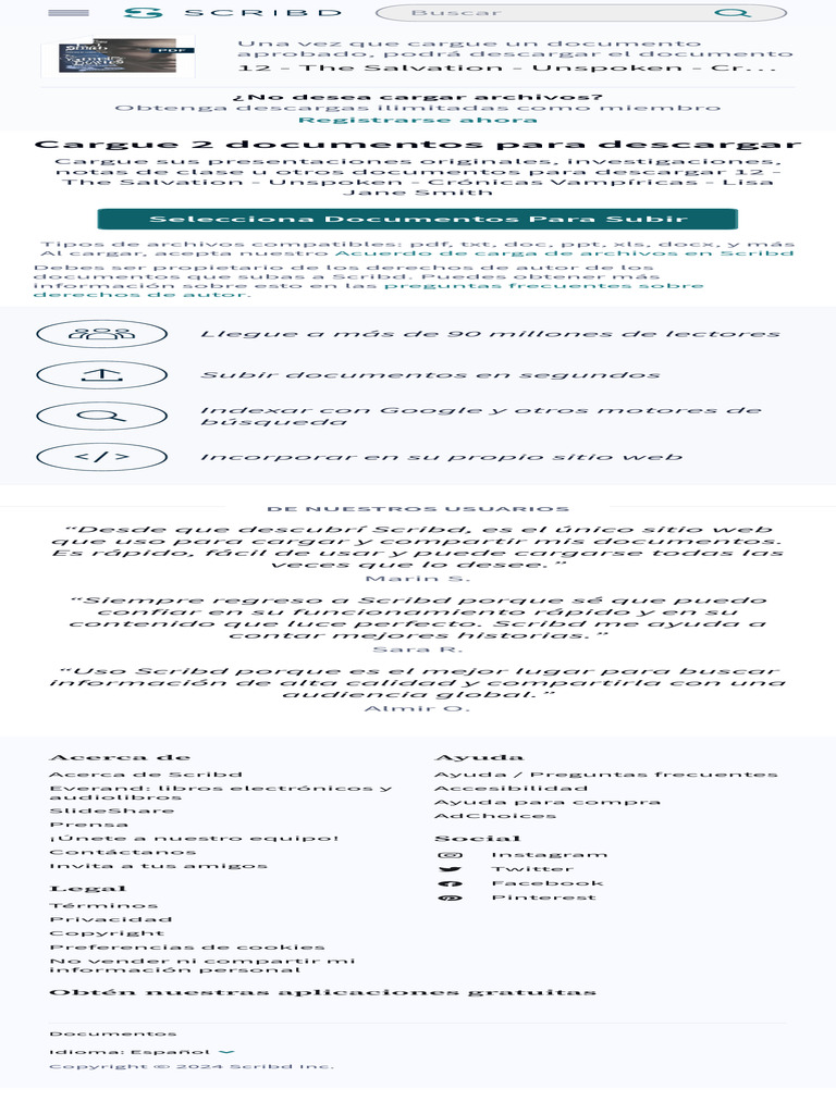 Suba Un Documento Scribd 2 | PDF | Scribd | Sitios web