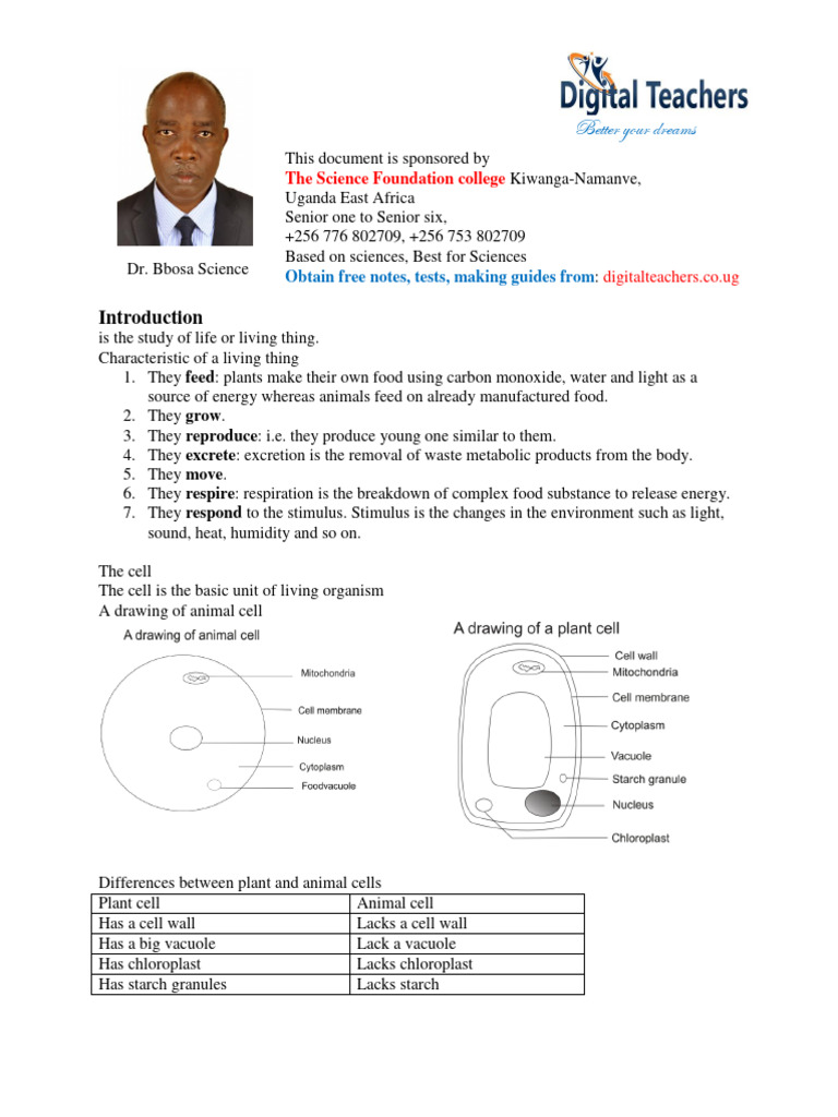 Cell Tissue Organs and Organism | PDF | Tissue (Biology) | Human Body
