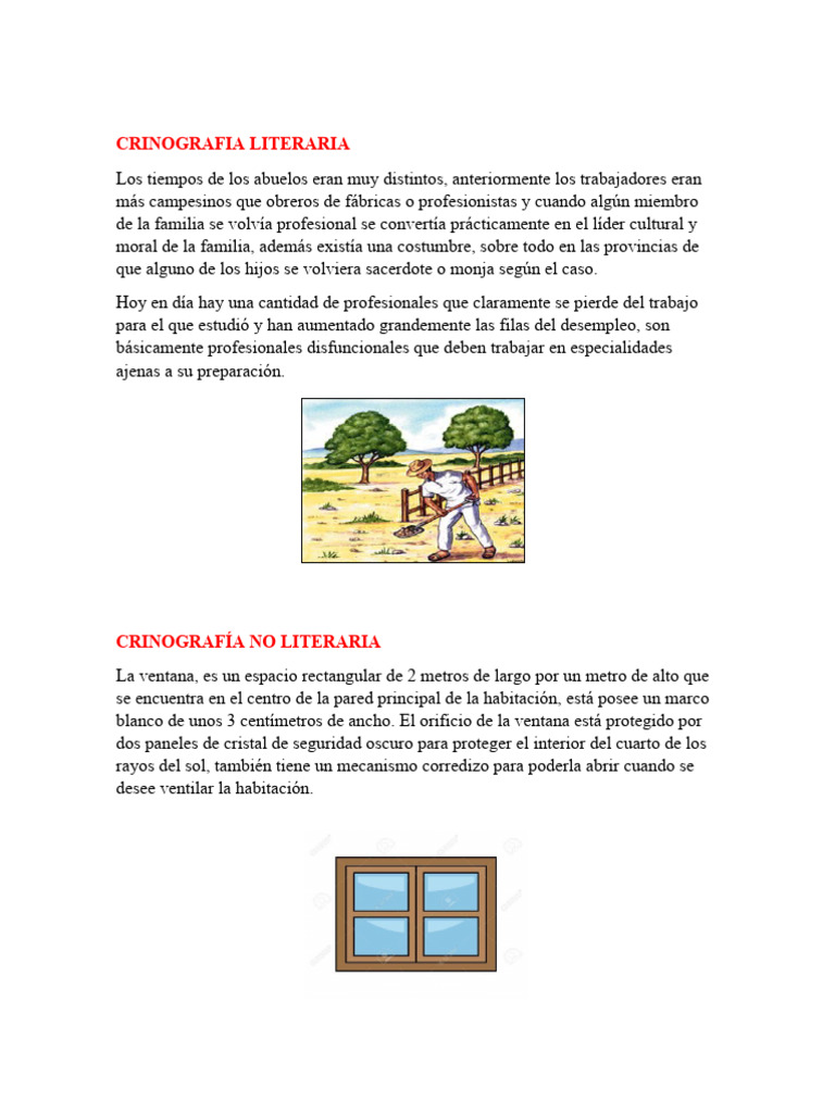 Crinografia Literaria y No Literaria | PDF