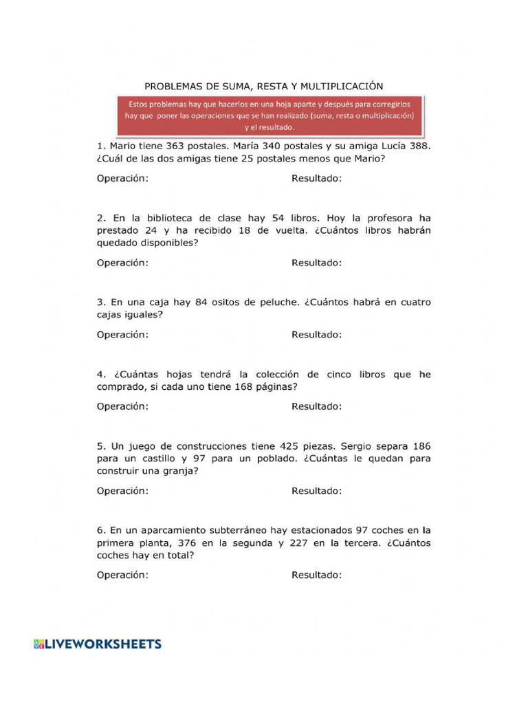 Examen Matematica - 3er Grado | PDF
