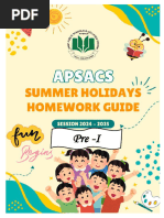 Class Playgroup Holiday Homework - Compressed | PDF