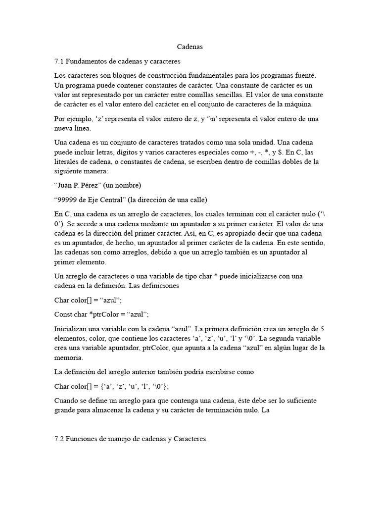 Uniad 7 Pdf Cadena Informática Datos De Computadora