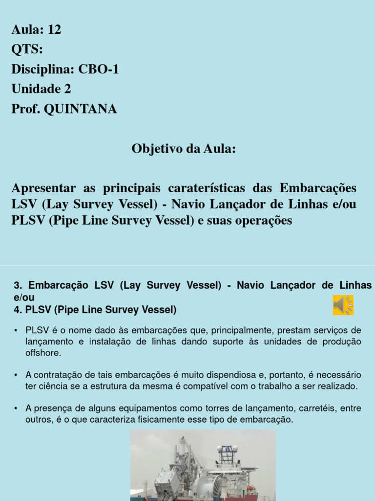 Aula 12 Qts Ciaga Cbo-1 2024 Quintana | PDF | Mar | Guindaste (máquina)