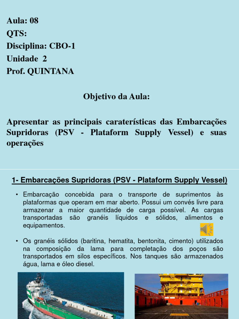 Aula 08 Qts Ciaga Cbo-1 2024 Quintana | PDF | Guindaste (máquina) | Transporte
