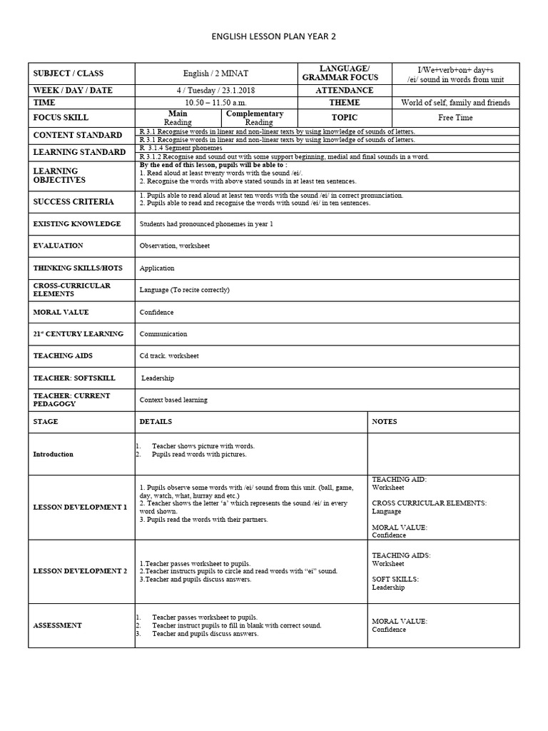 Week 2 Day 4 | PDF | Lesson Plan | Teachers