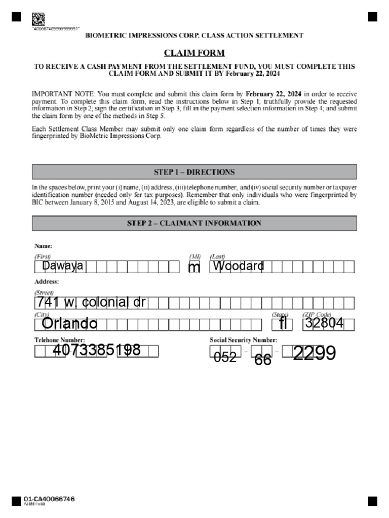 Claim Form - 628 | PDF