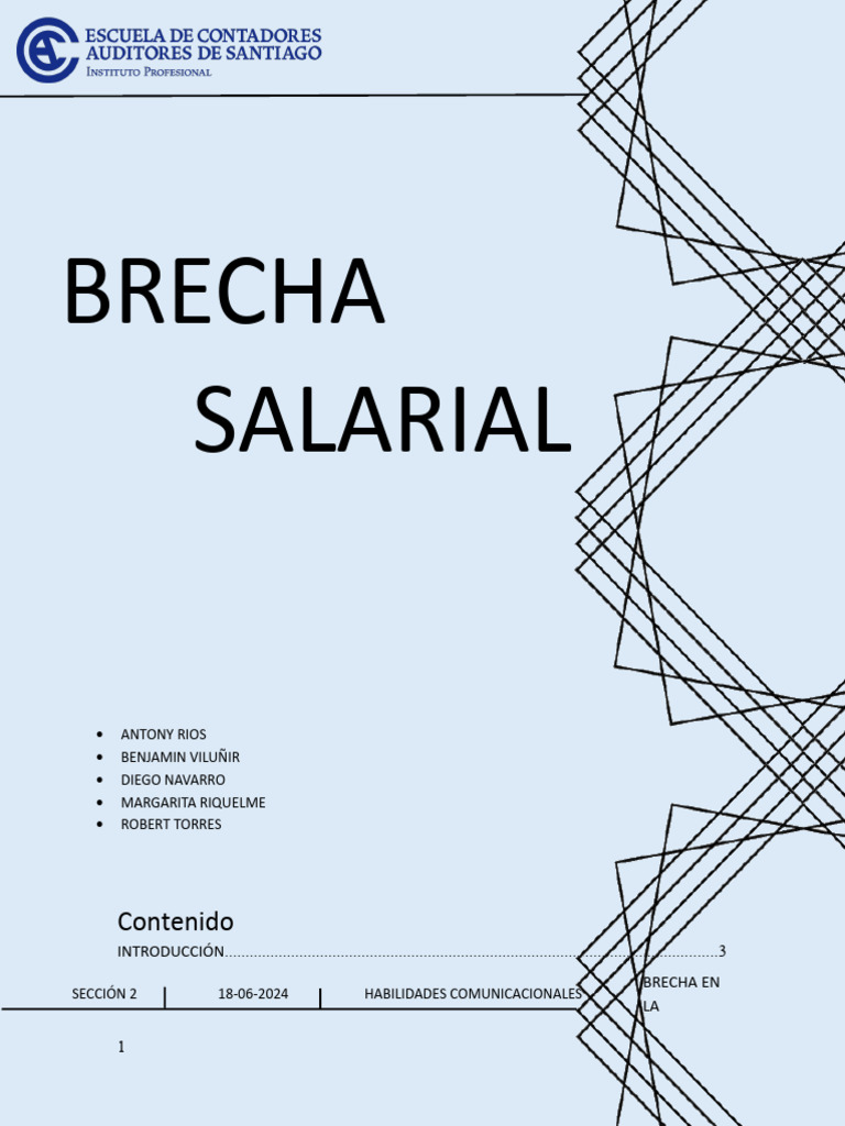 Informe de Brecha Salarial | PDF | Brecha salarial de género | Discriminación