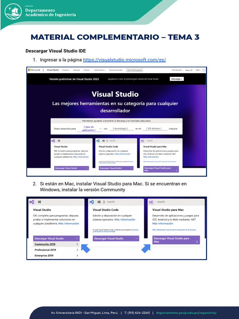MC AR - Tema 3 - Instalacio N Visual Studio | PDF