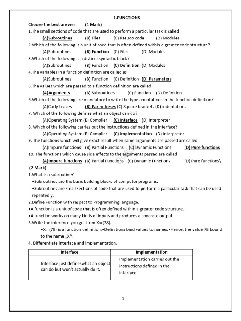 Std 12 Cs Chapters 1 To 16 Pdf Scope Computer Science Parameter Computer Programming
