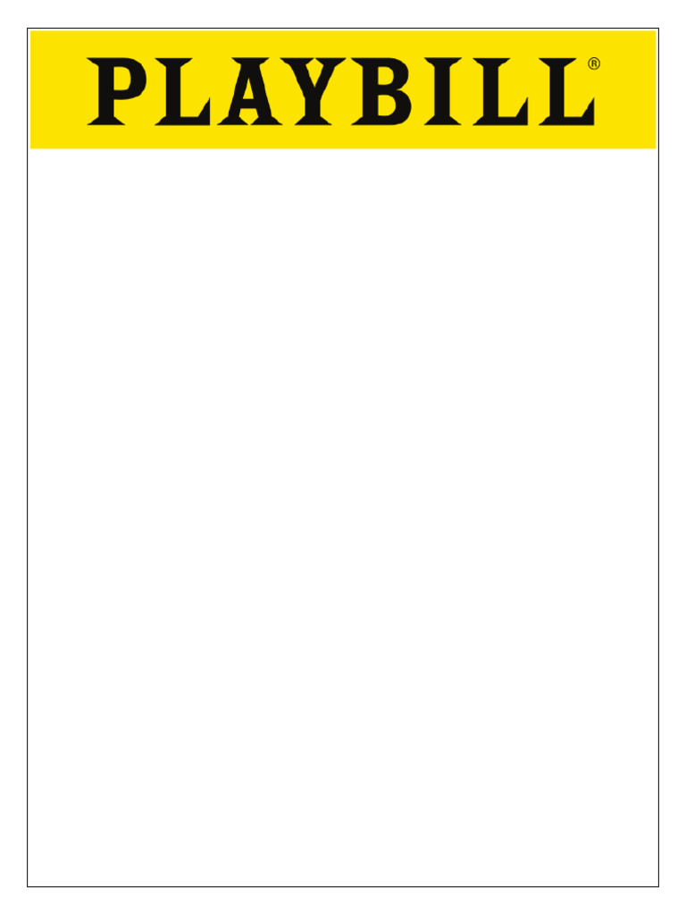 Playbill Cover | PDF