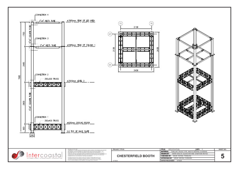 Chesterfield Booth Design Specifications | PDF