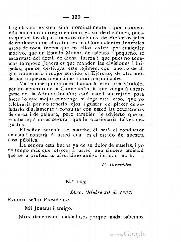 Luis Orbegoso - Documentos Mariscal Orbegoso 1 - 1908 Lima-Page157 | PDF