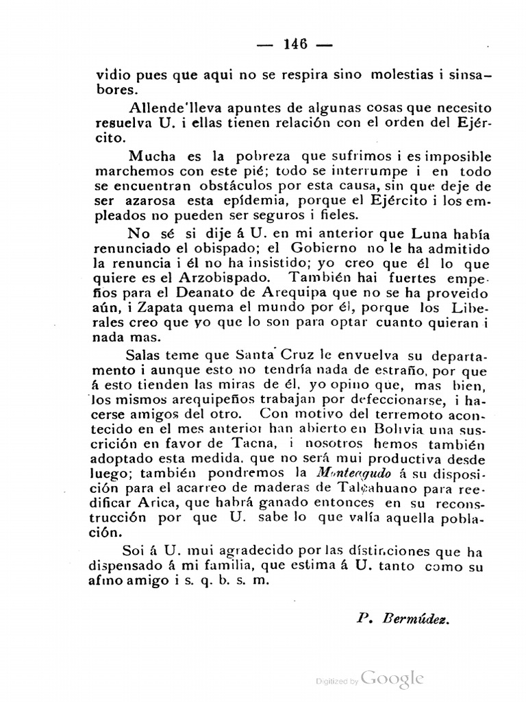 Luis Orbegoso - Documentos Mariscal Orbegoso 1 - 1908 Lima-Page164 | PDF