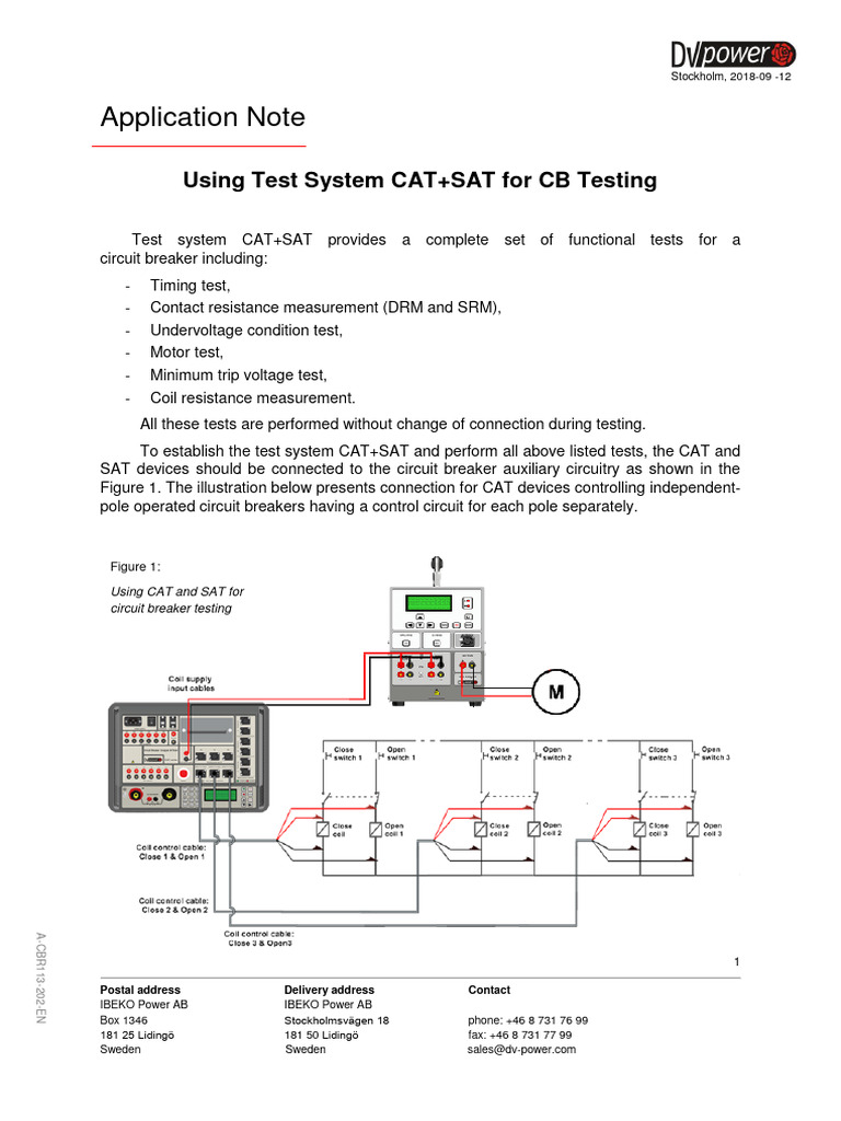 Using Test System CAT+SAT For CB Testing | PDF | Power Supply | Inductor