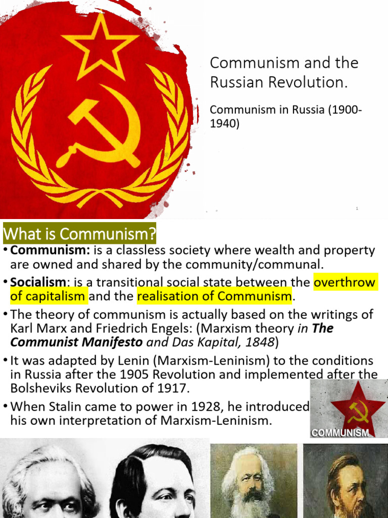 Communism and Capitalism TERM 1 | PDF | Vladimir Lenin | Joseph Stalin