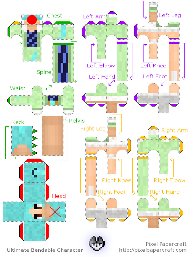 Minecraft Bendable Character | PDF