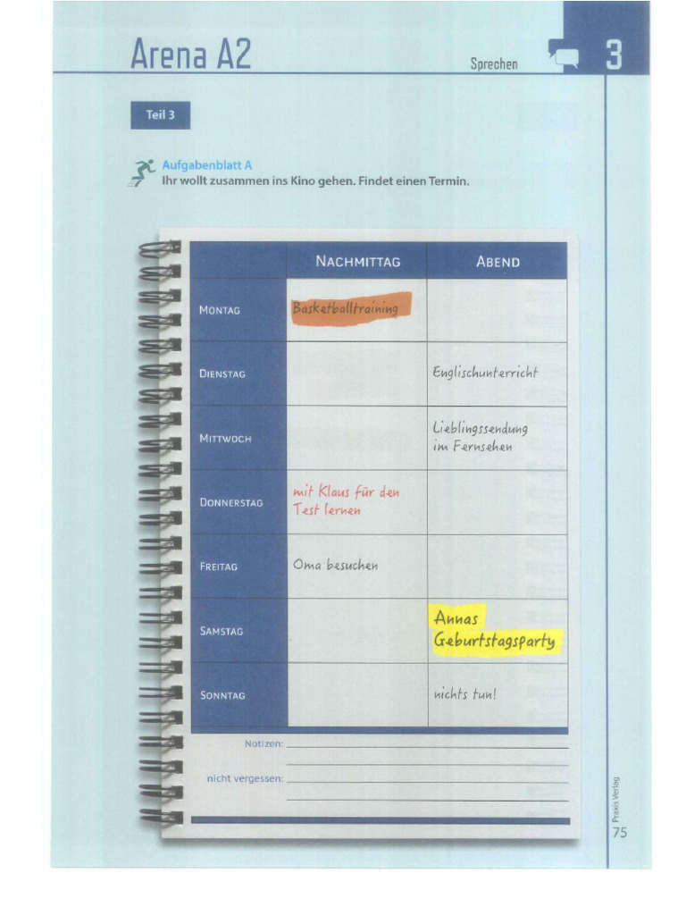 Sprechen A2 Teil 3 | PDF