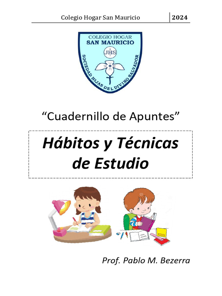 Cuadernillo de Hábitos y Técnicas de Estudio 2024 | PDF | Aprendizaje | Ciencia cognitiva