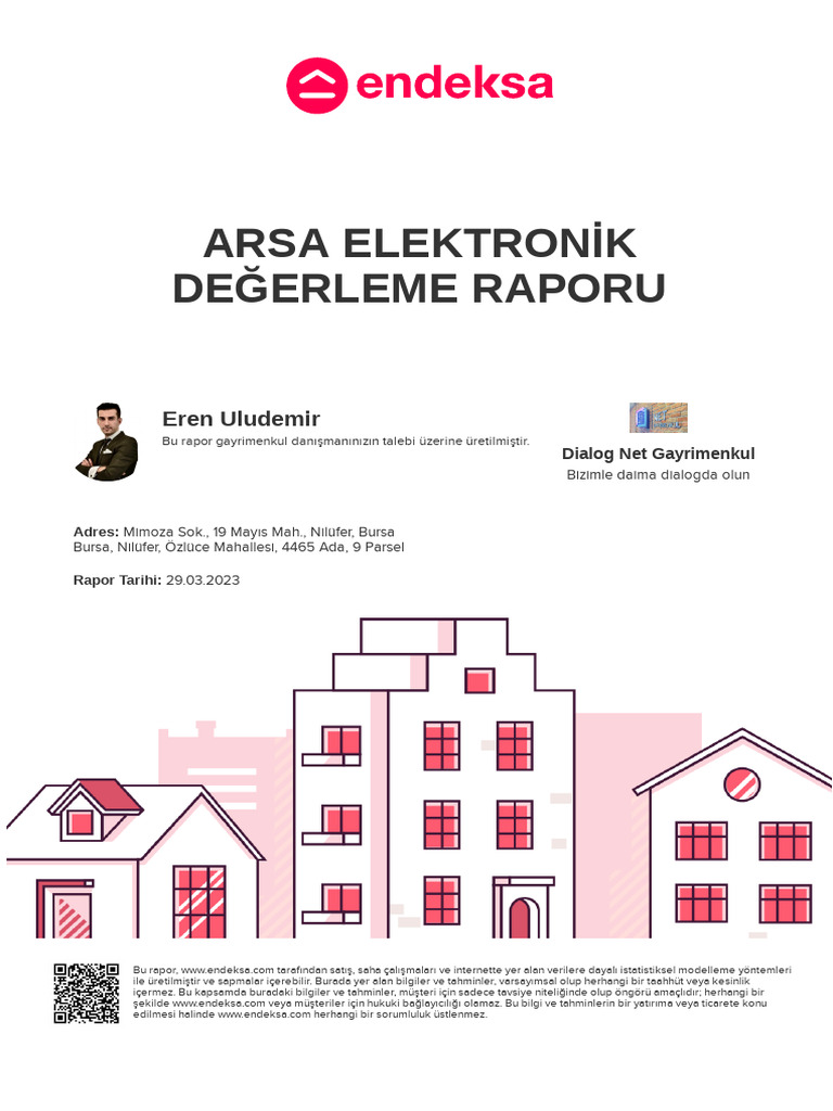 Arsa Elektronik Değerleme Raporu: Eren Uludemir | PDF