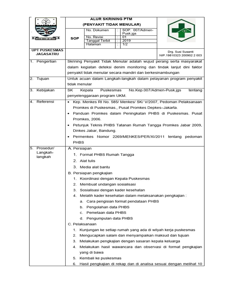 Sop PTM | PDF | Pengembangan Diri