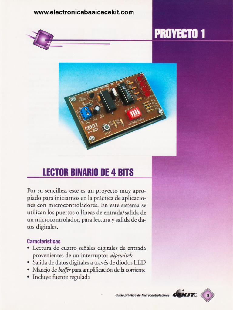 33 Proyectos Del Curso de Microcontroladores CEKIT | PDF