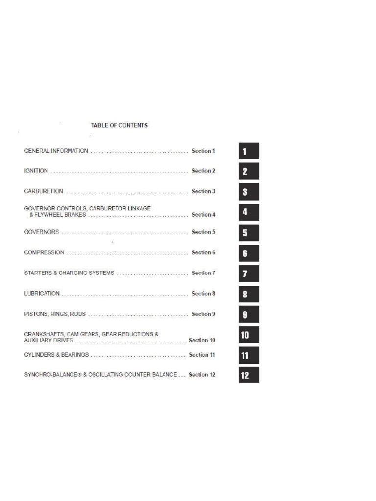 B&S SM 270962 Single Cyl L-Head Sec11 Cylinders Bearings | PDF | Bearing (Mechanical) | Cylinder ...