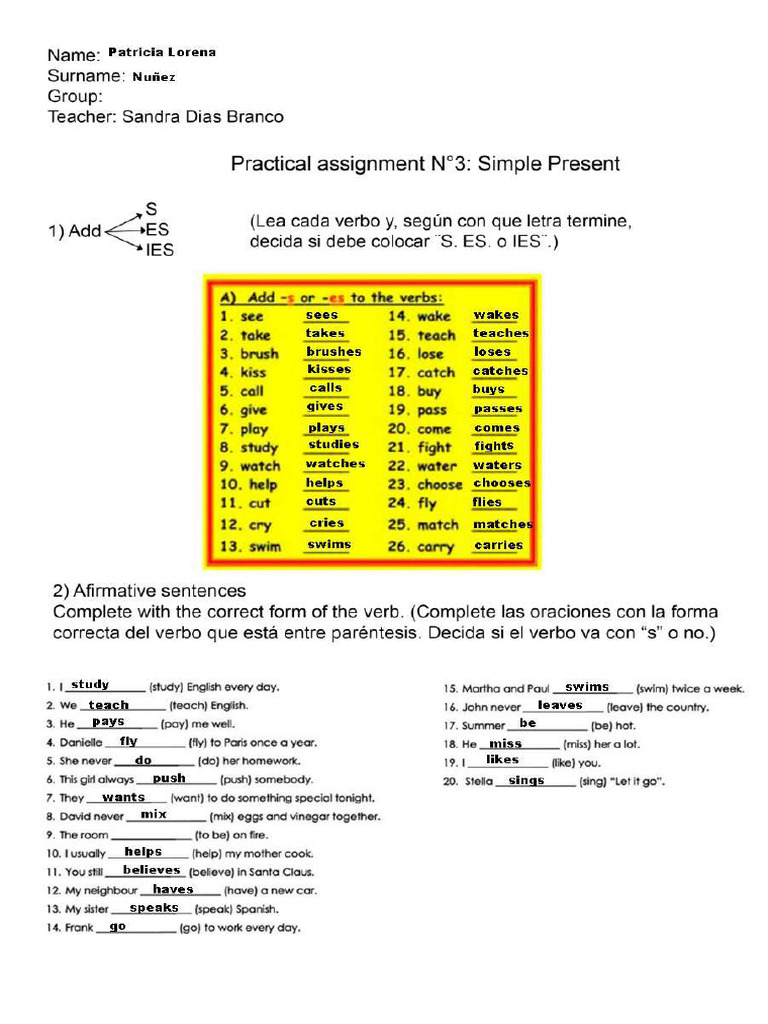 Simple Present | PDF