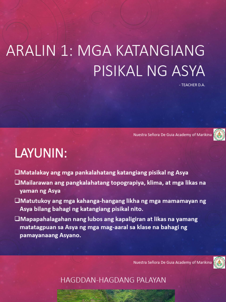 Q1-W1-Aralin 1 G7 | PDF