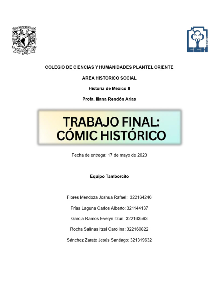 Trabajo Final Comic Historico | PDF | Partido Revolucionario ...