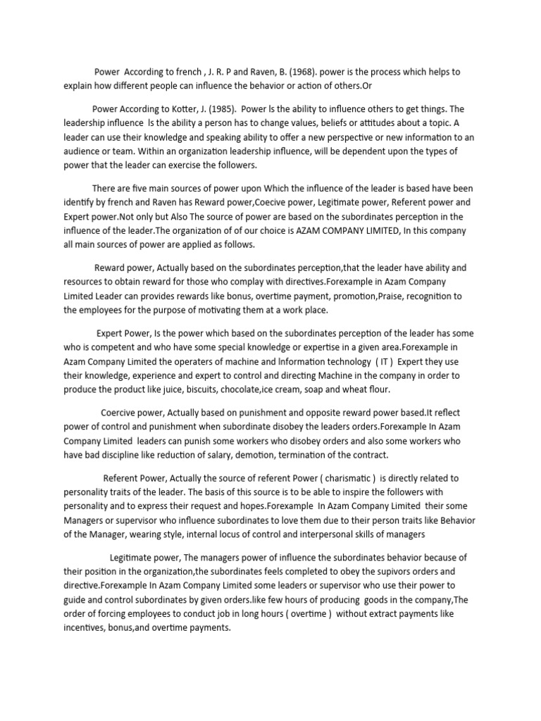 Leadership GRP 1 | PDF | Power (Social And Political) | Leadership