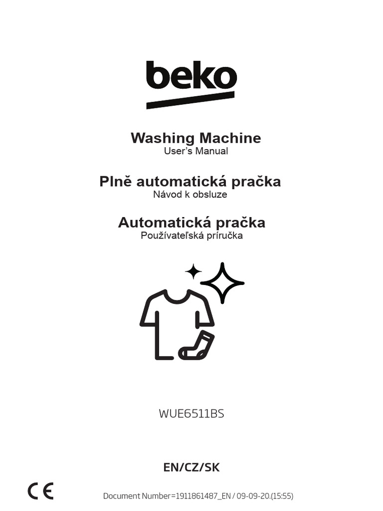 Manual Pracka | PDF | Washing Machine | Laundry