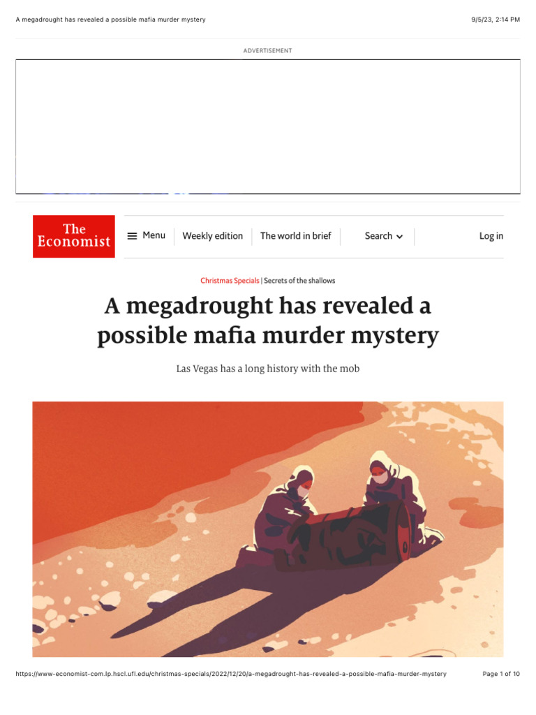 A Megadrought Has Revealed A Possible Mafia Murder Mystery | PDF ...