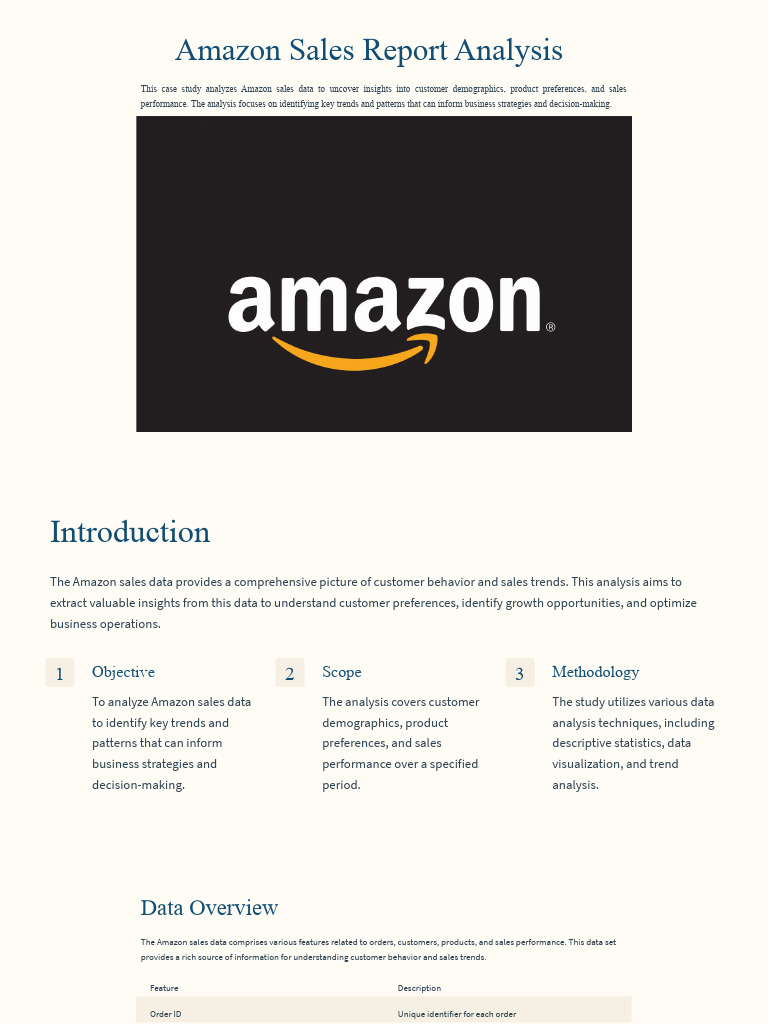 Amazon Sales Data Insights Analysis | PDF | Market Segmentation ...