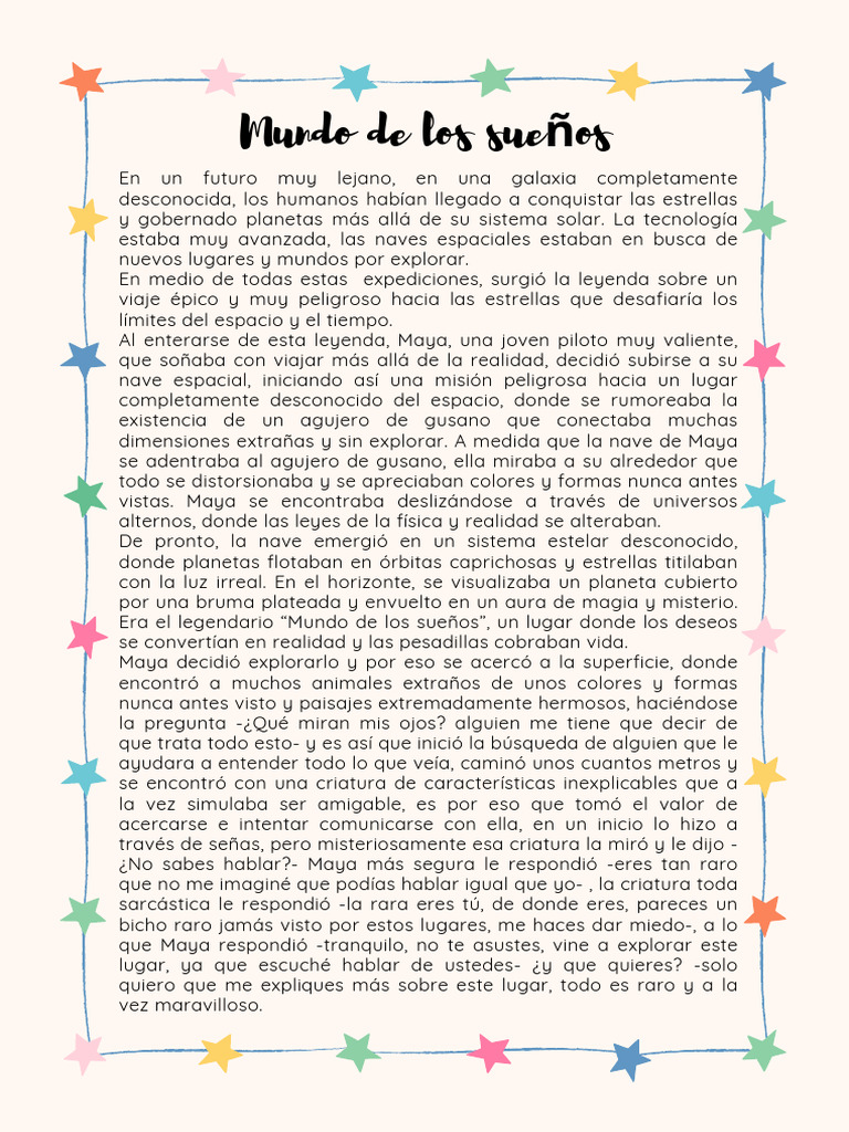 Colorful Cute Kids Stationary Page Border | PDF