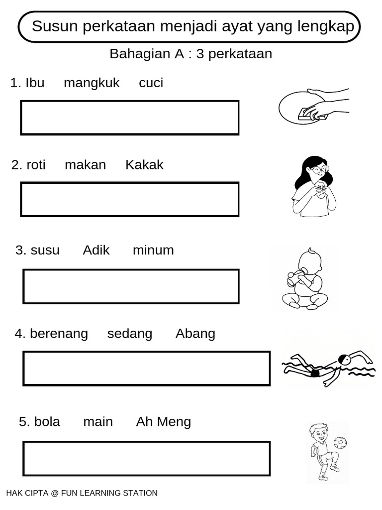 Latihan Menyusun Ayat | PDF