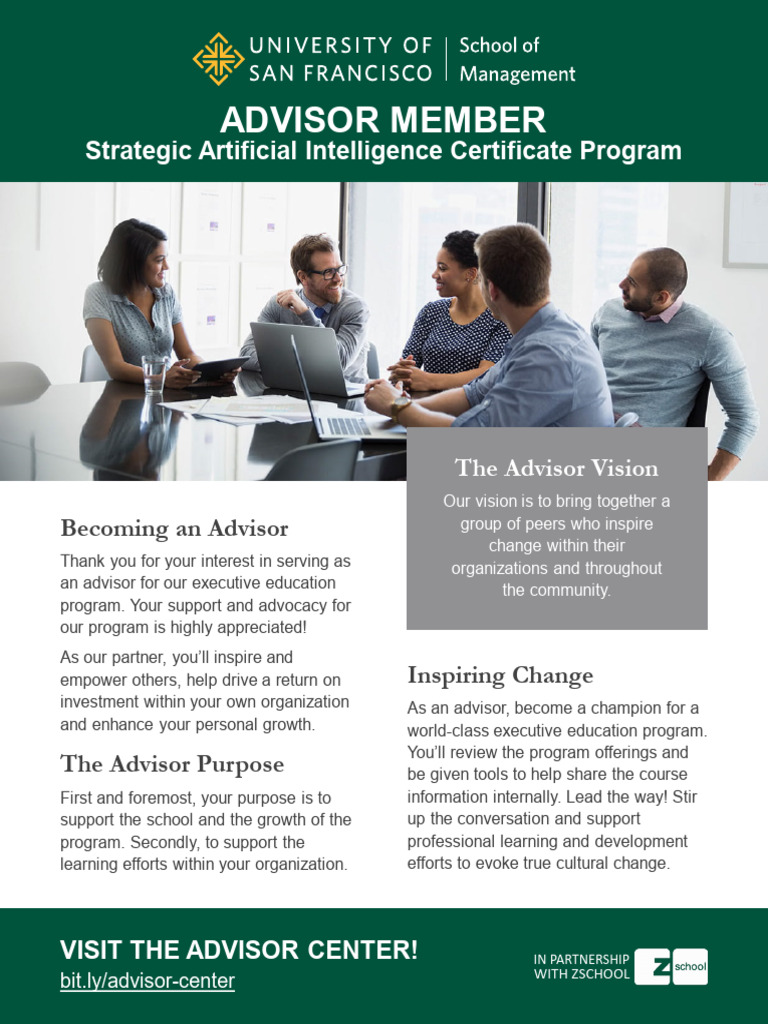USFCA Strategic Artificial Intelligence Advisory Brochure | PDF ...