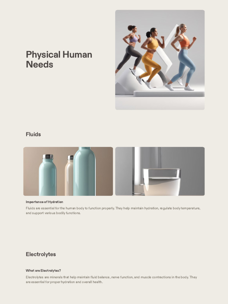 7-Physical Human Needs | PDF