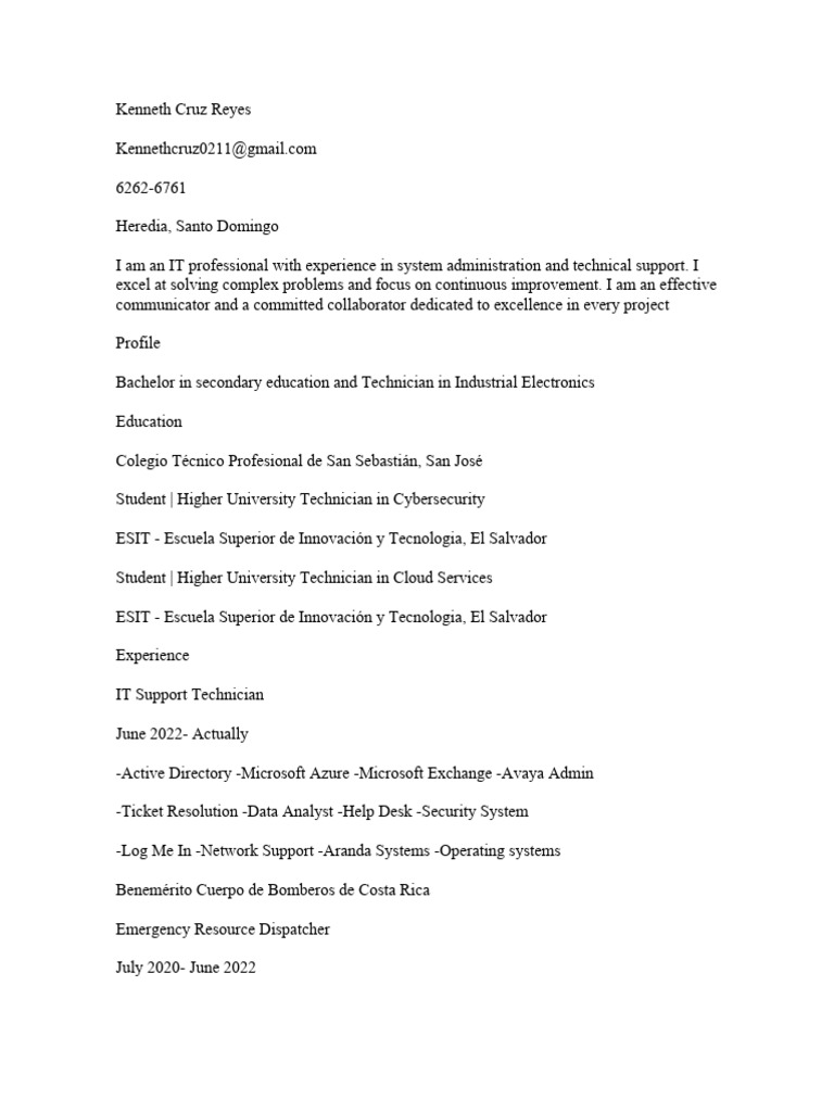 Kenneth Cruz Reyes | PDF | Computers | Technology & Engineering