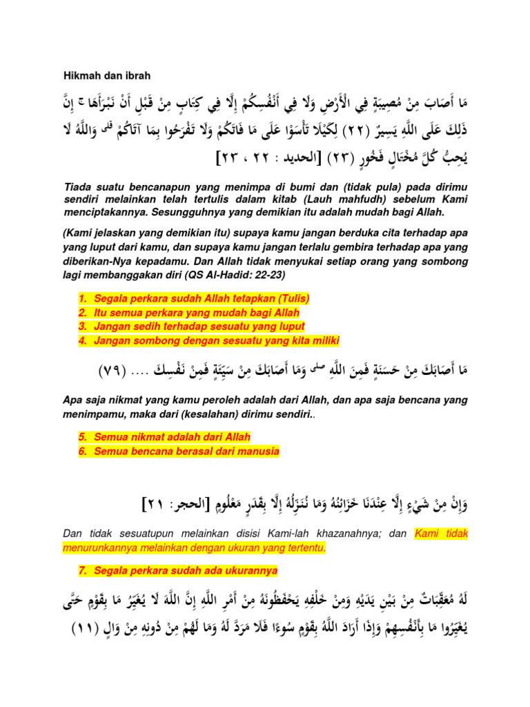 Memahami Hikmah dan Ibrahim | PDF