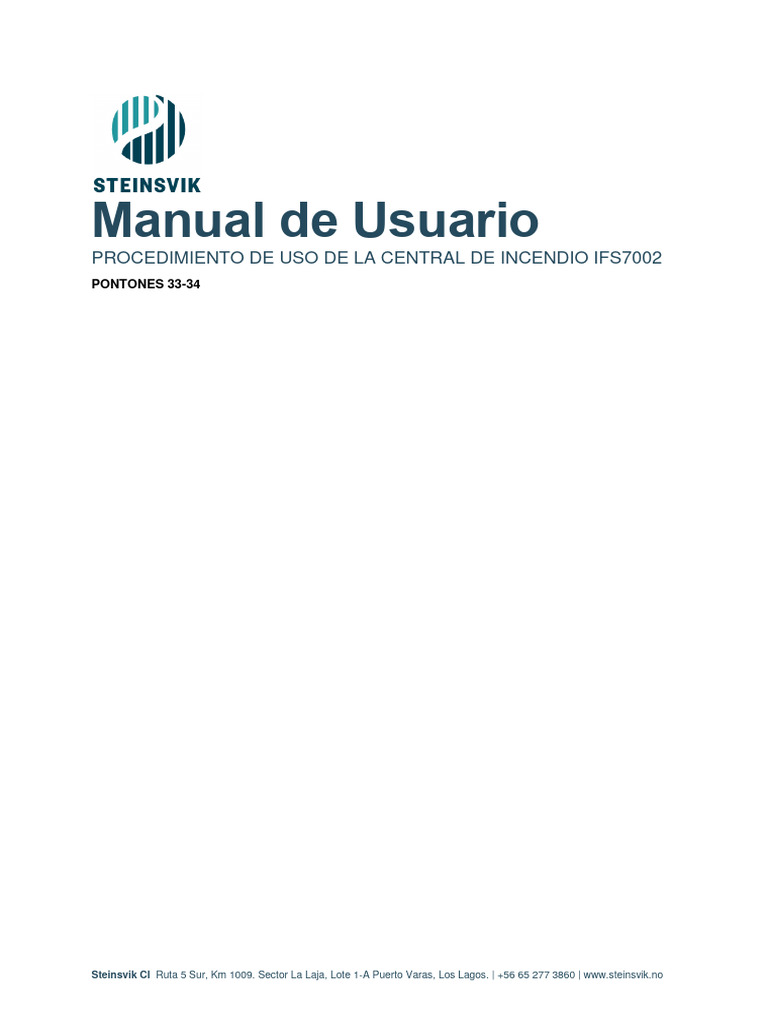 n600cl21 (Manual de Usuario Procedimiento de Uso de La Central de Incendio Ifs7002) (B) | PDF ...