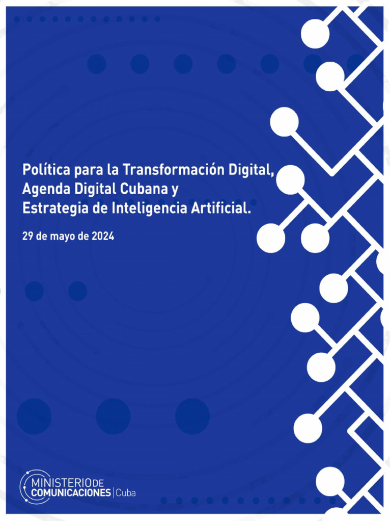Politica de Transformacion Digital de Cuba Agenda Digital y Estrategia ...