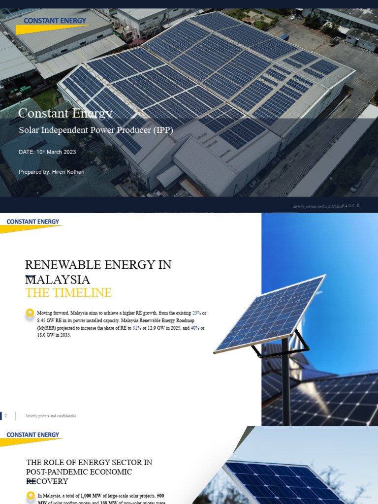 Malaysia Renewable Energy Roadmap 2023 | PDF | Solar Power | Renewable ...
