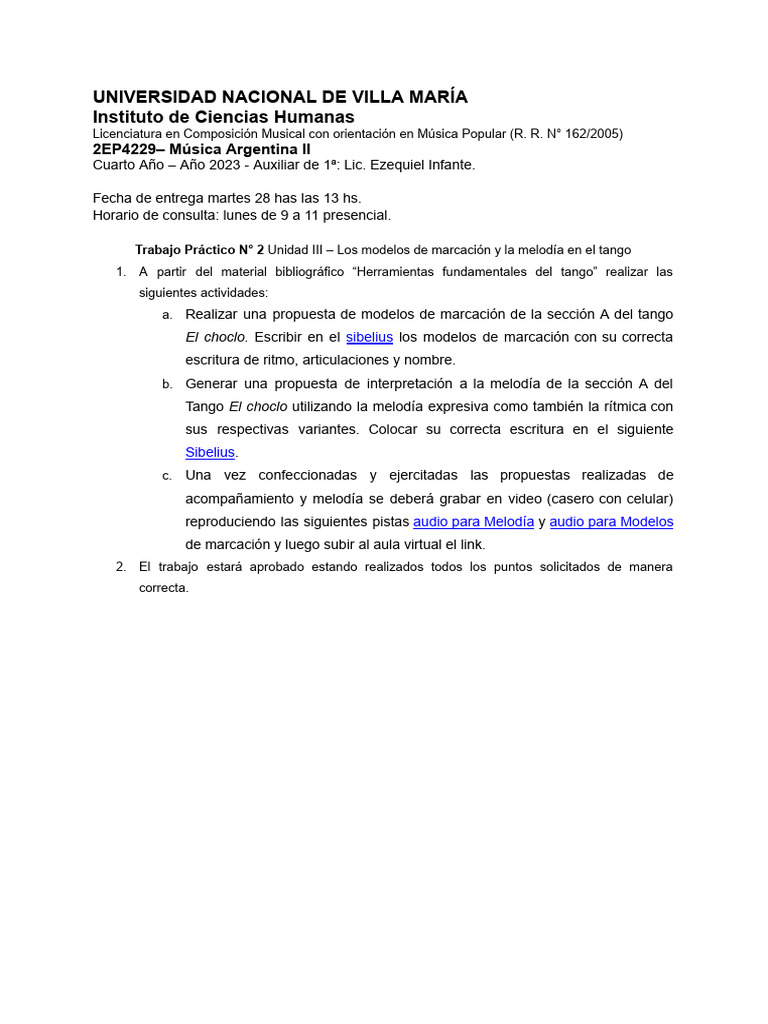 2024 TP 2 - Unidad 3 MM y Melodía | PDF | Arte